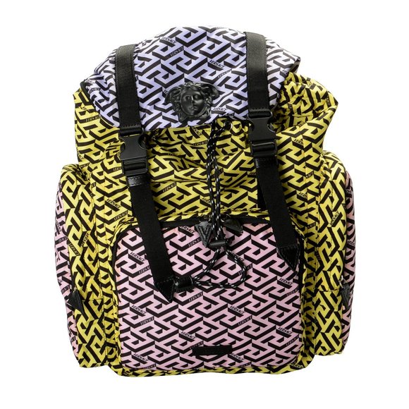 Versace | Bags | Versace Unisex Versace Logo Print Multicolor Large ...